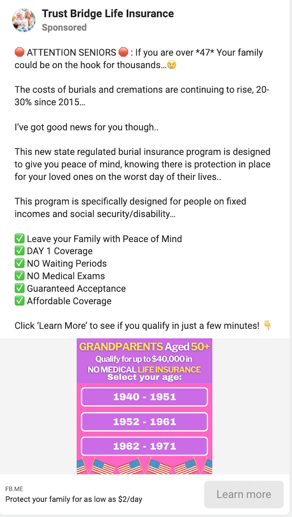 16 Life Insurance Facebook Ad Examples to Help You Create Your Own