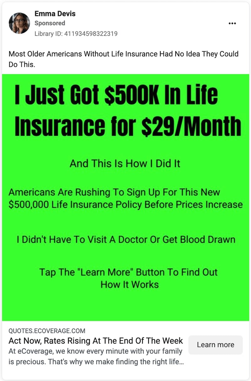 16 Life Insurance Facebook Ad Examples to Help You Create Your Own