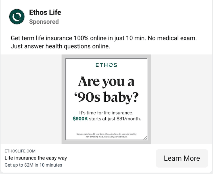 16 Life Insurance Facebook Ad Examples to Help You Create Your Own
