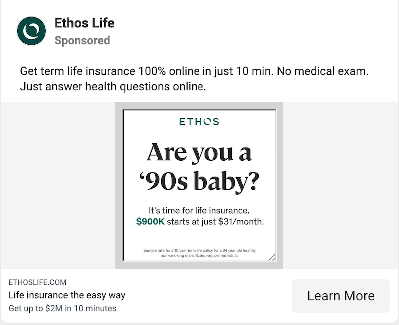 16 Life Insurance Facebook Ad Examples to Help You Create Your Own