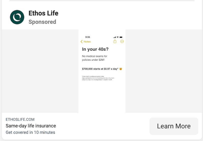 16 Life Insurance Facebook Ad Examples to Help You Create Your Own